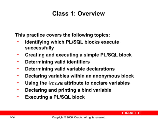 1 - Introduction to PL/SQL | PPT