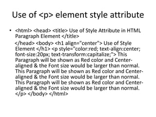 HTML 5 Basics Part One | PPT