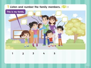 Class 01 - Family members and parts of the house | PPT