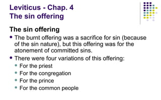Class 03 - The sin and trespass offerings | PPT