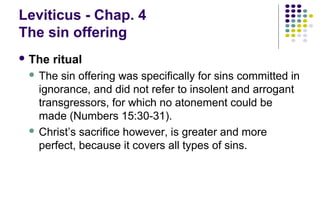 Class 03 - The sin and trespass offerings | PPT