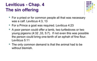 Class 03 - The sin and trespass offerings | PPT