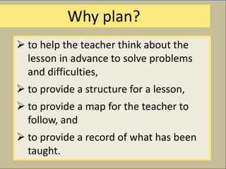 Class 02 - Planning Lessons | PPT