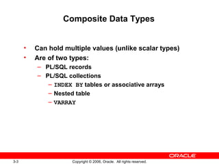 03 Writing Control Structures, Writing with Compatible Data Types Using ...