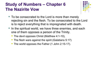 Numbers Class 03 The Nazirite vow | PPT