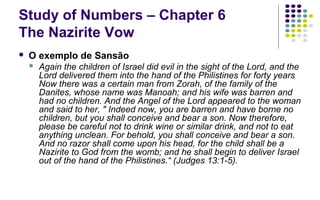 Numbers Class 03 The Nazirite vow | PPT