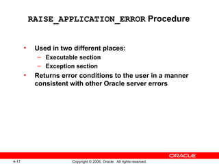 04 Handling Exceptions | PPT | Databases | Computer Software and Applications