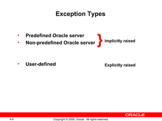 04 Handling Exceptions | PPT | Databases | Computer Software and Applications