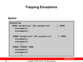 04 Handling Exceptions | PPT | Databases | Computer Software and Applications
