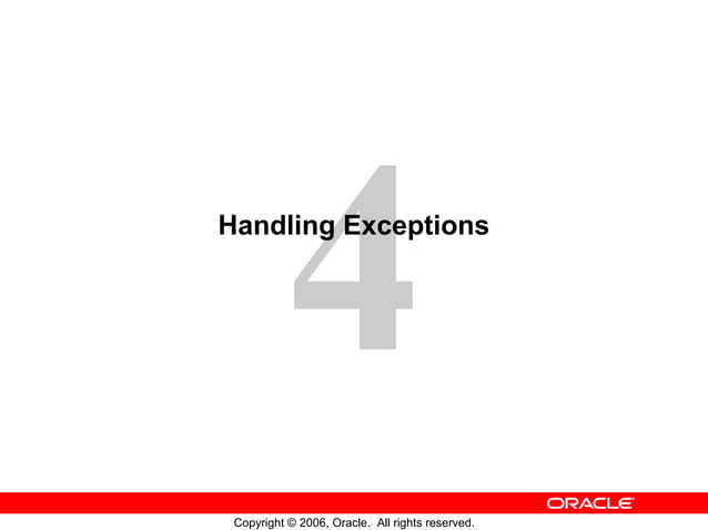 04 Handling Exceptions | PPT