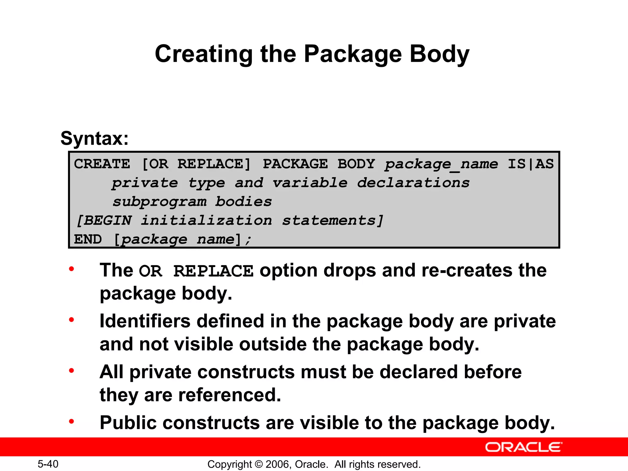 05 Creating Stored Procedures | PPT