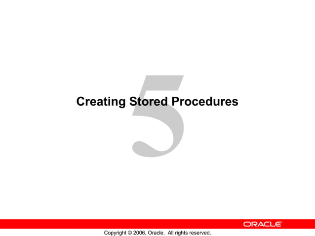 05 Creating Stored Procedures | PPT