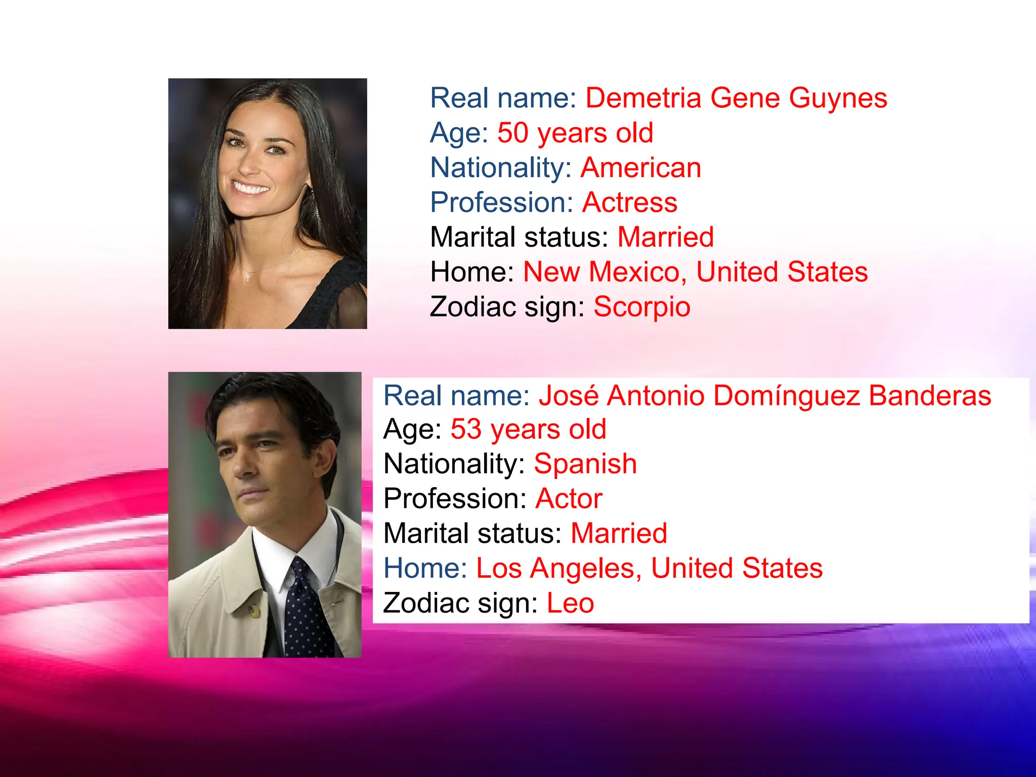 Class 05 - Famous People.ppt Presentación sobre gente famosa | PPT