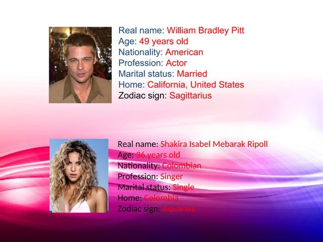 Class 05 - Famous People.ppt Presentación sobre gente famosa | PPT