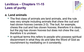 Class 05 Nadab and Abiud and the law of purity | PPT