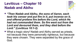 Class 05 Nadab and Abiud and the law of purity | PPT