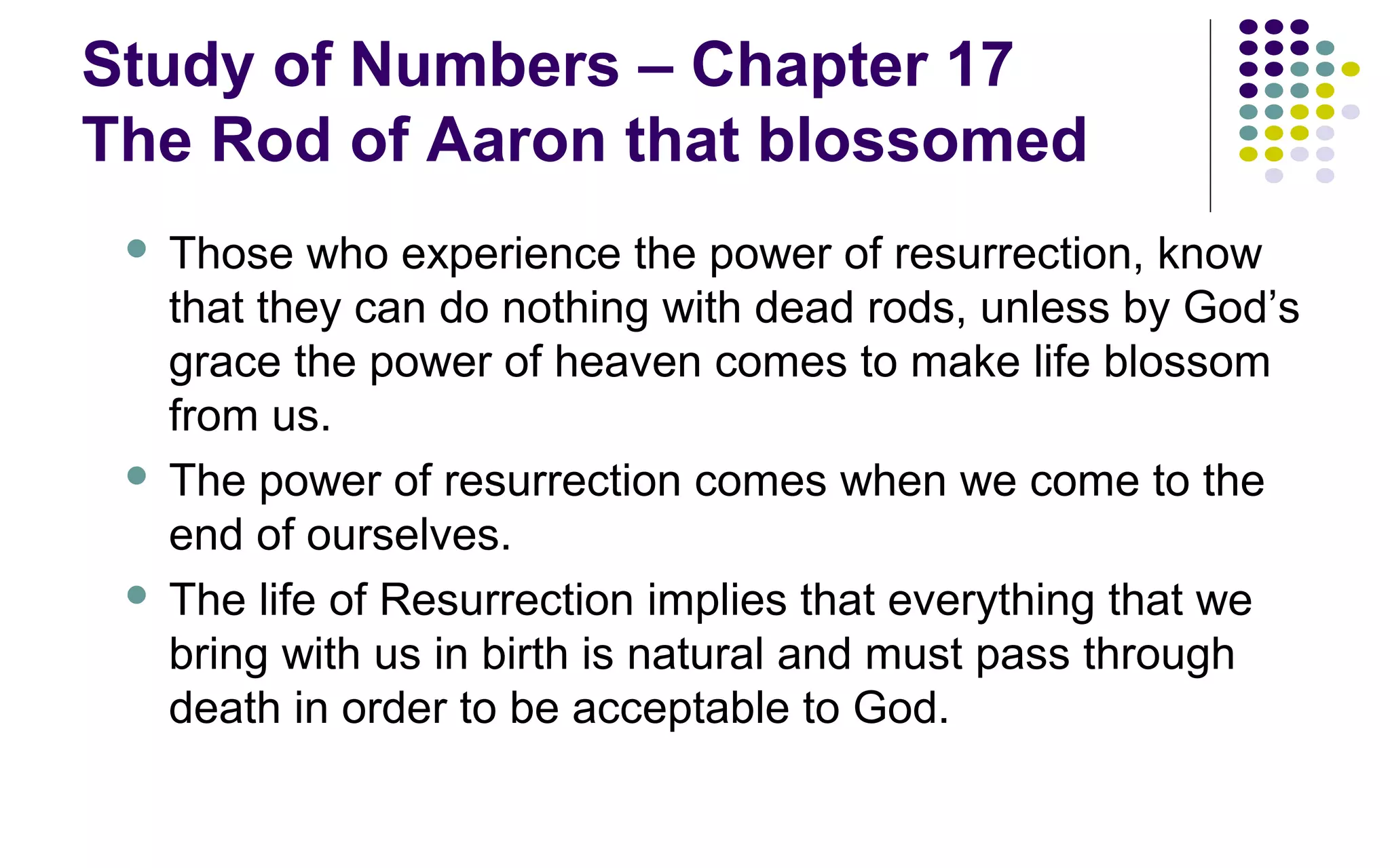 Numbers Class 06 The rebelion of Korah | PPT
