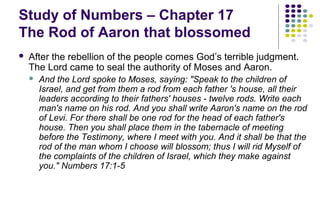 Numbers Class 06 The rebelion of Korah | PPT