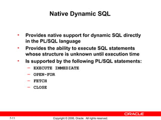 07 Using Oracle-Supported Package in Application Development | PPT