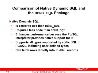07 Using Oracle-Supported Package in Application Development | PPT