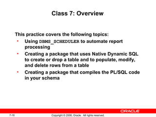 07 Using Oracle-Supported Package in Application Development | PPT