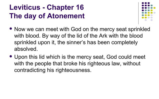 Class 07 The day of Atonement | PPT