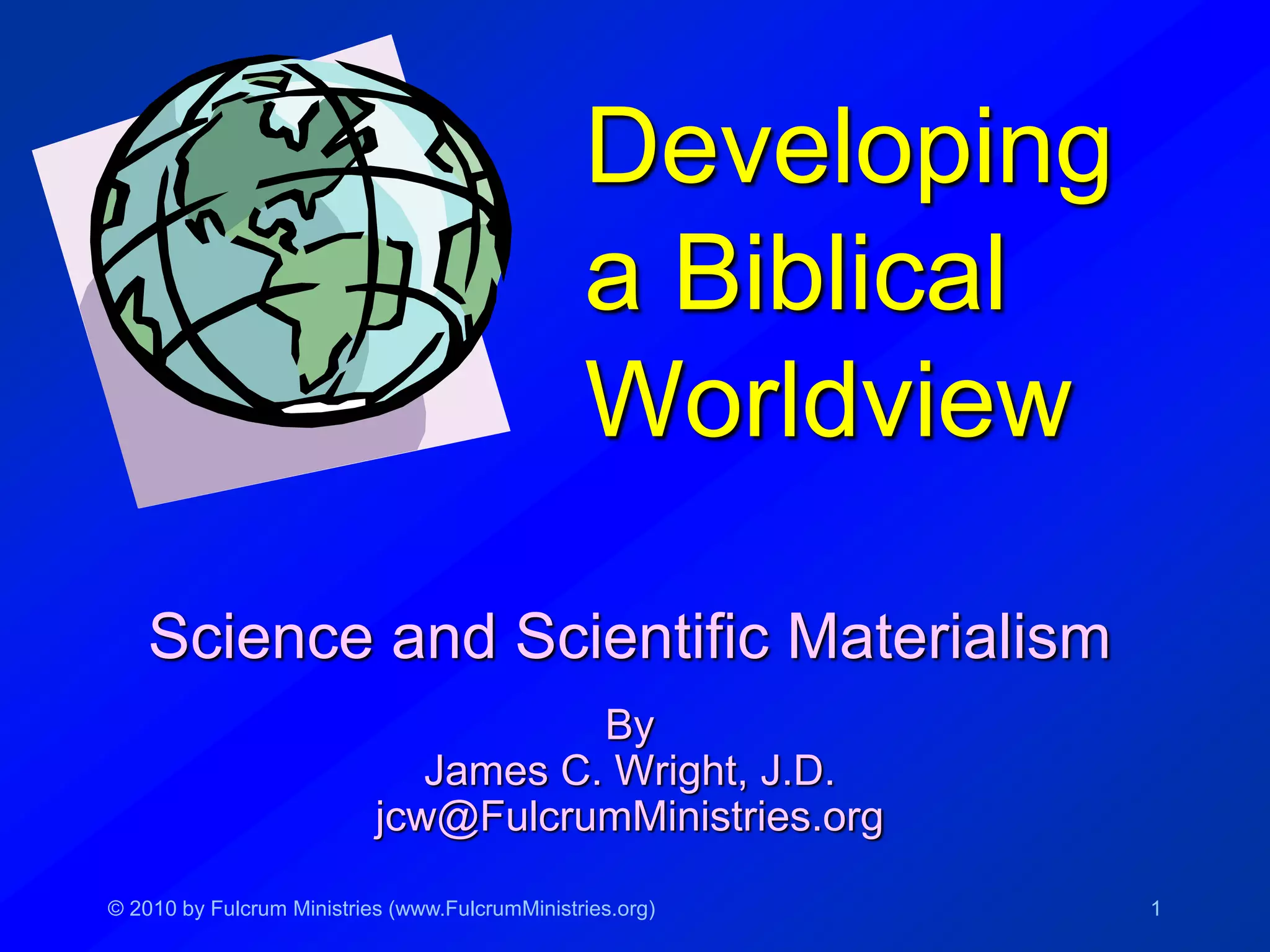 Science and Scientific Materialism | PPT