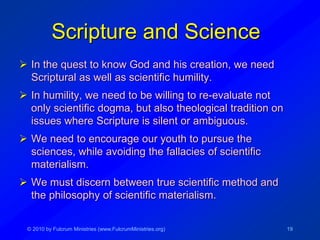 Science and Scientific Materialism | PPT