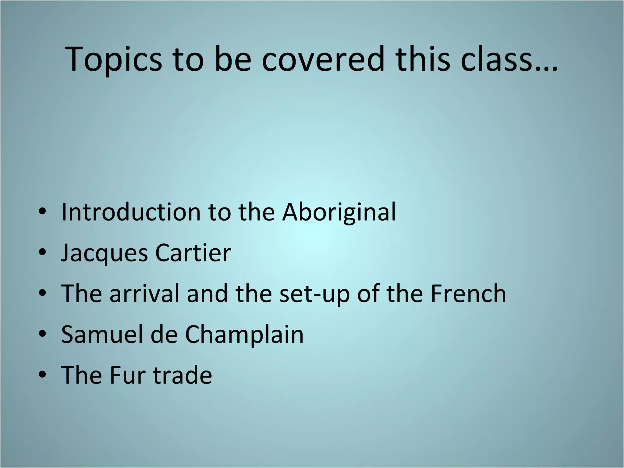 The Aboriginal People of Canada | PPT