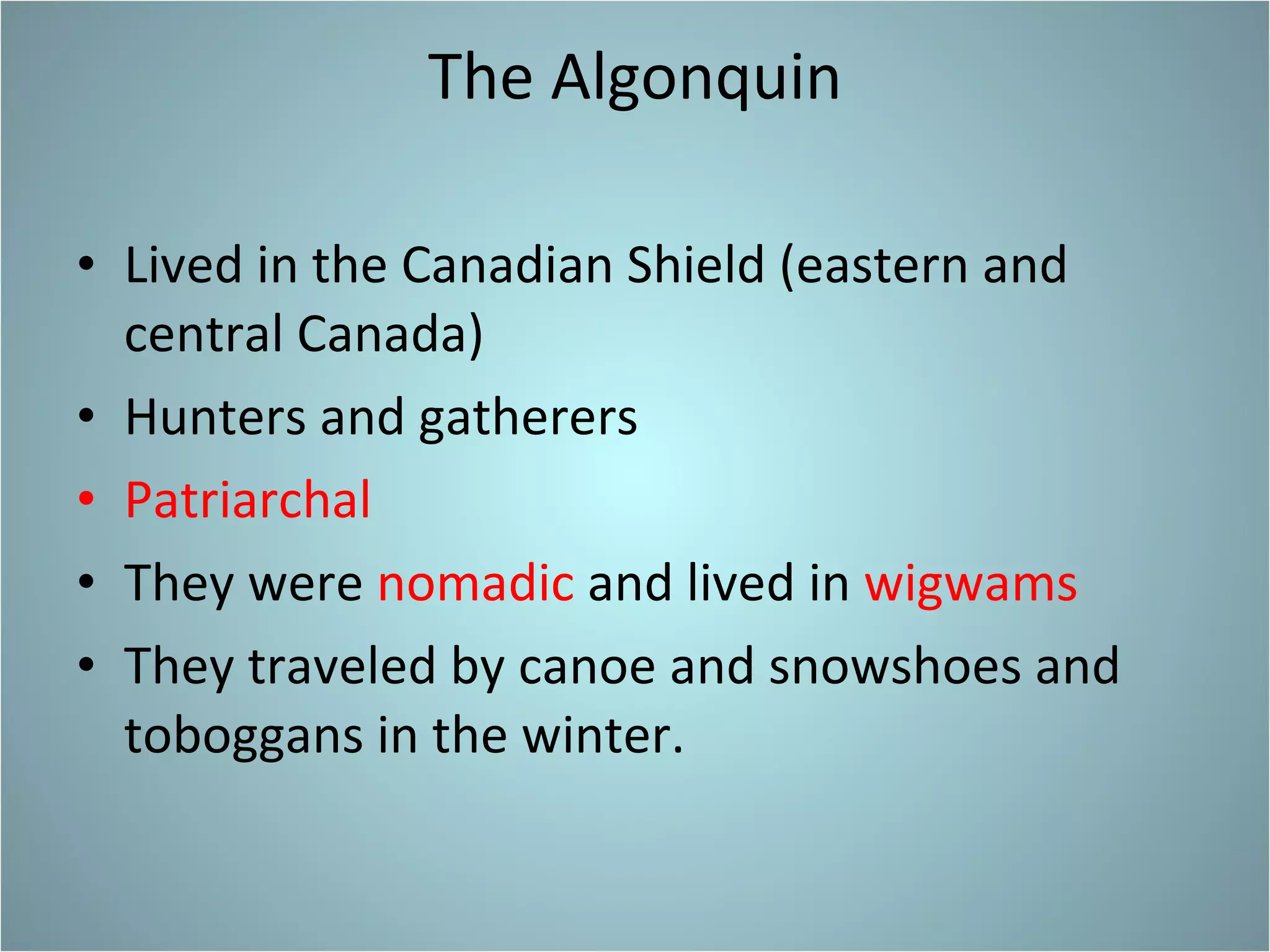 The Aboriginal People of Canada | PPT