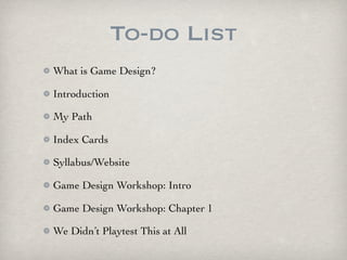 Fundamentals of Game Design | KEY