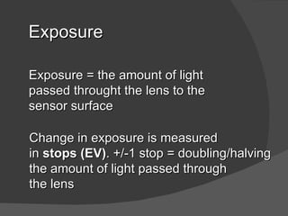 Photography course, class 1 | PPT