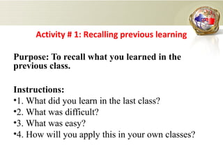 Class 1 | PPT