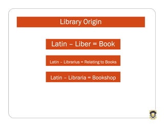 Class 1 - Use of Library and Study Skills | PDF