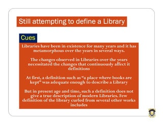 Class 1 - Use of Library and Study Skills | PDF
