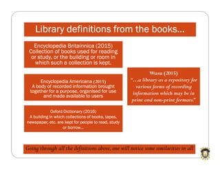 Class 1 - Use of Library and Study Skills | PDF