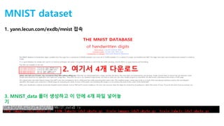 CNN을 이용한 MNIT dataset Classification 실습 | PPT