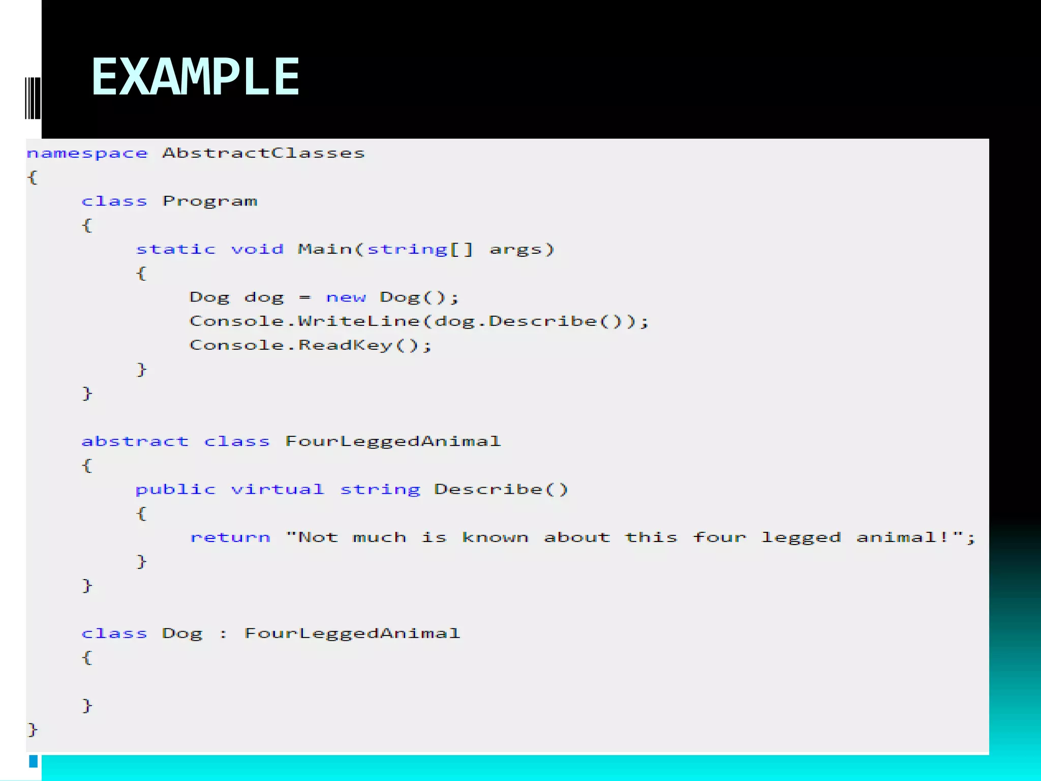 type of class in c# | PPT