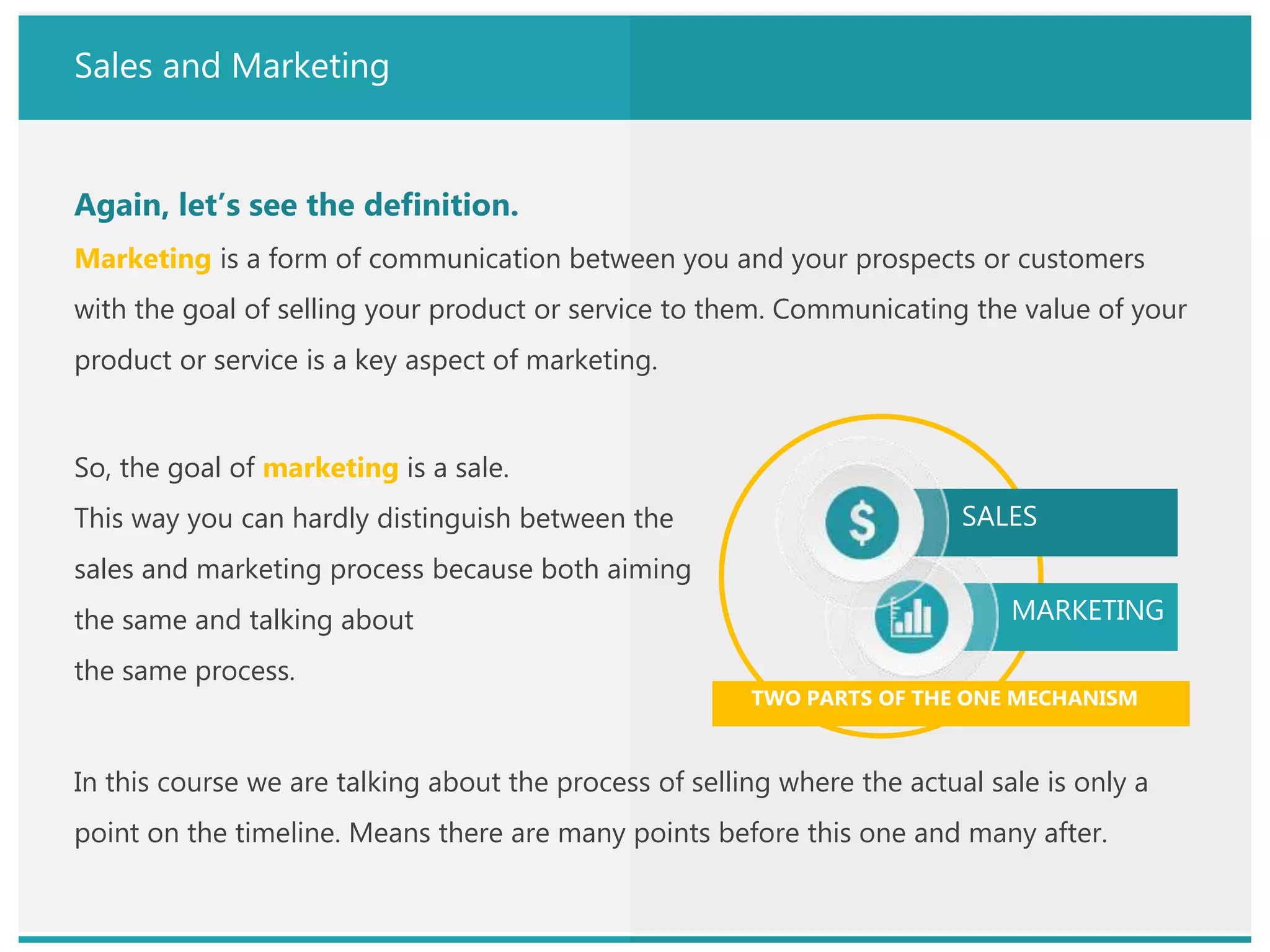 Class 1. sales and marketing | PPTX | Sales | Business