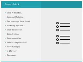 Class 1. sales and marketing | PPTX | Sales | Business