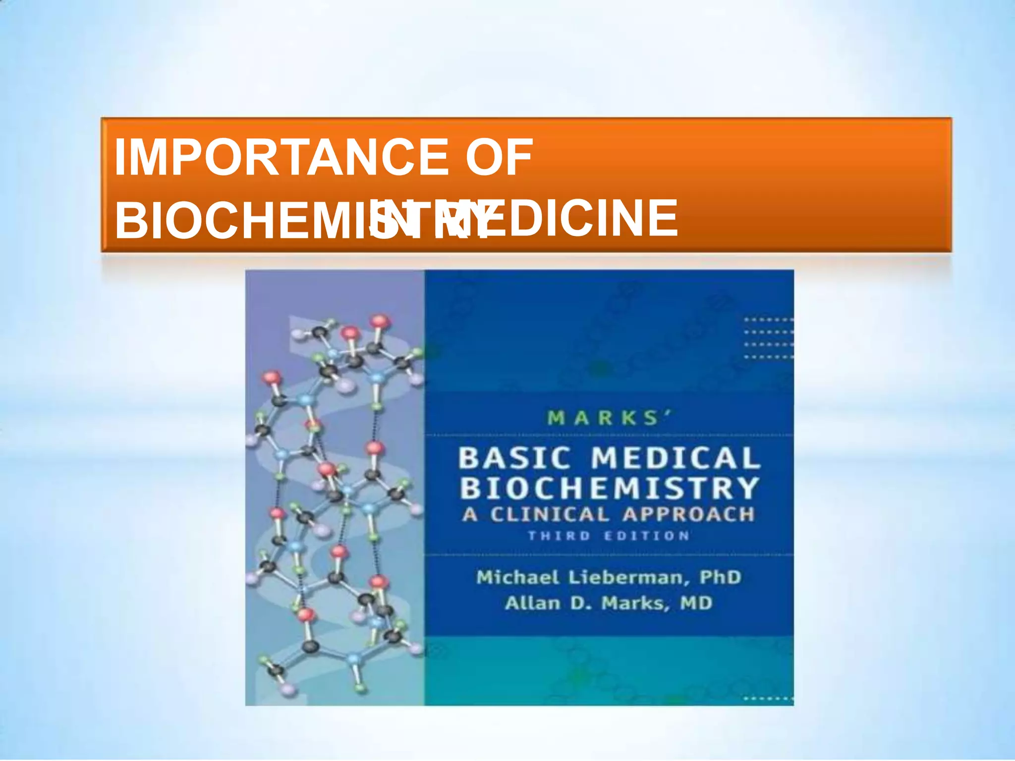 Biochemistry Introduction | PPT