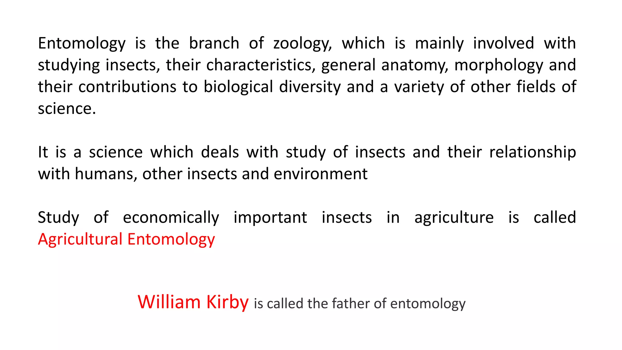 Introduction to entomology | PPTX