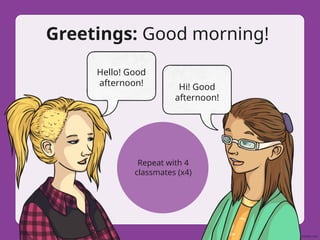 Class 1 - let's say hello in a simple manner | PPT