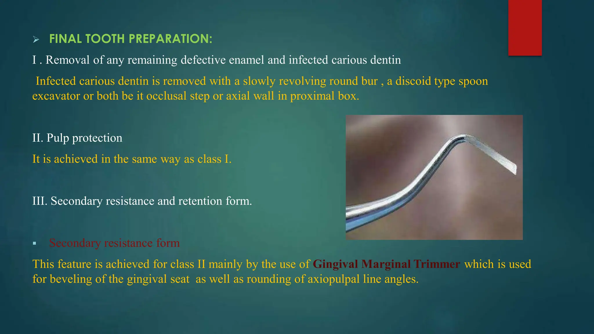Class 1 and 2 amalgam tooth preparation. | PDF