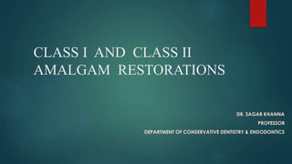 Class 1 and 2 amalgam tooth preparation. | PDF