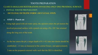 Class 1 and 2 amalgam tooth preparation. | PDF