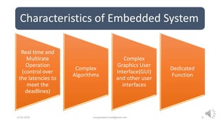 Class 1 introduction to embedded systems | PPTX