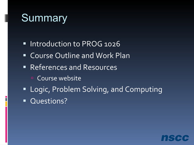 Class 1 Introduction To Logic And Problem Solving Ppt