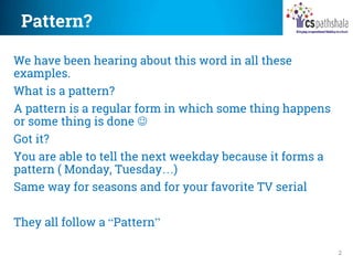 Iterative Patterns and processes | PPT