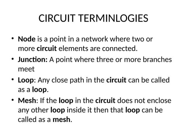 Class 1- Mesh Analysis in circuittheory.pptx
